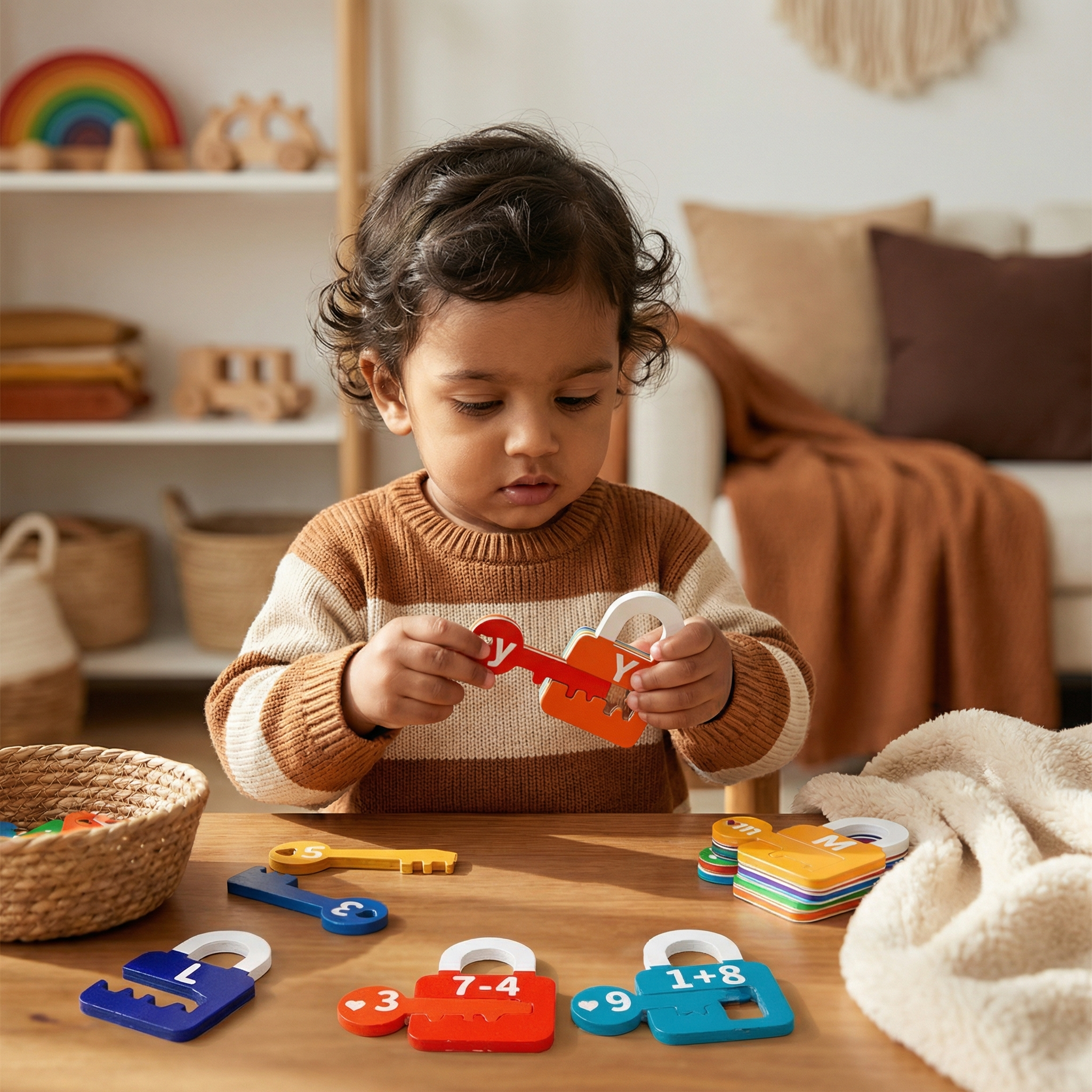 Letters and Math Locks and Keys Learning Game – Emirates Kids